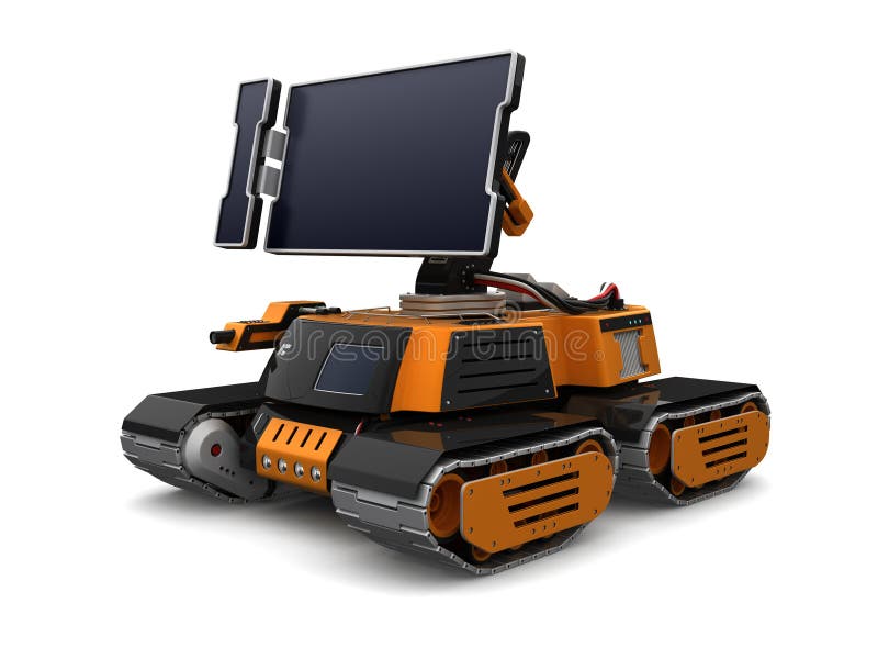 Tracked Robot Drawings stock vector. Illustration of drawing - 191104243