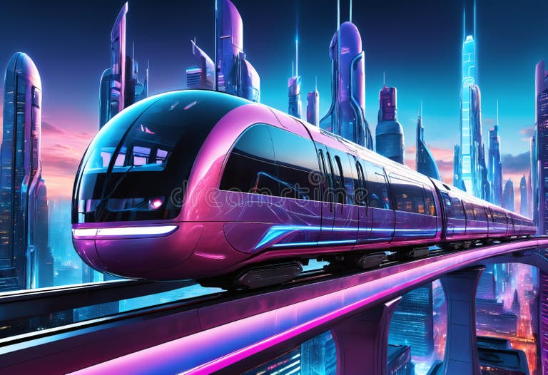 Futuristic Train Stock Illustrations – 11,039 Futuristic Train Stock ...