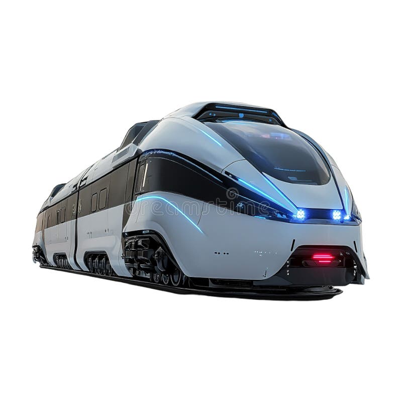 Futuristic Train on Transparent Background - Ai Generated Stock ...