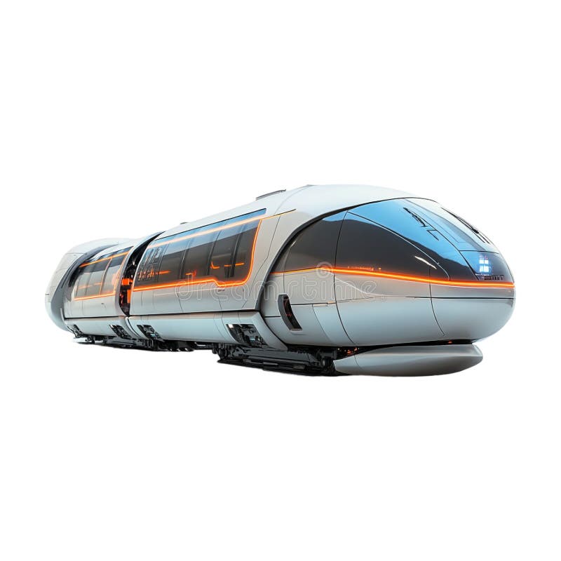 Futuristic Train on Transparent Background - Ai Generated Stock ...