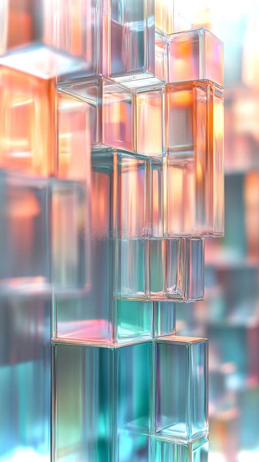 Futuristic Transparent Blocks Create a Bright and Innovative ...