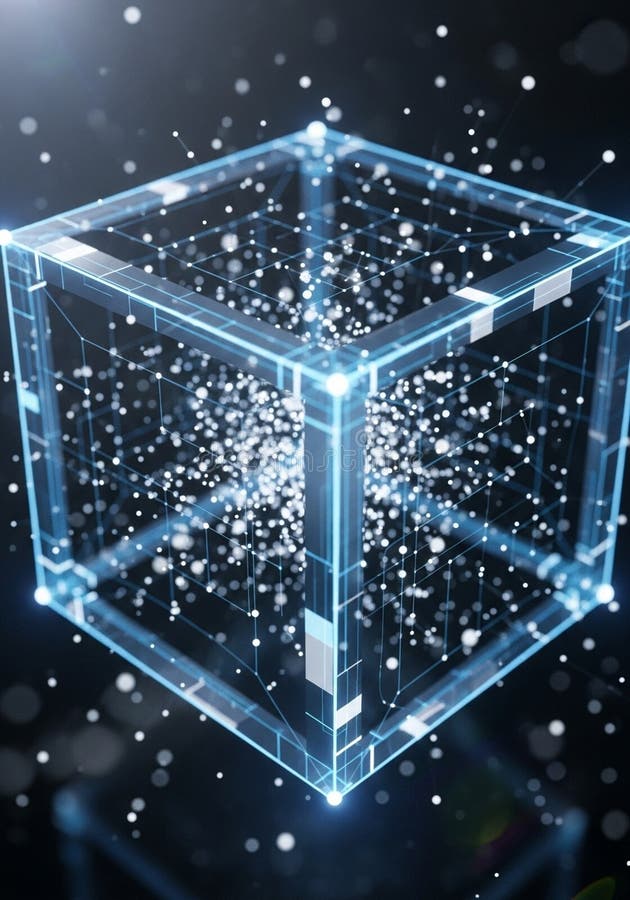 Futuristic Transparent Cube Stock Illustrations – 11,240 Futuristic ...
