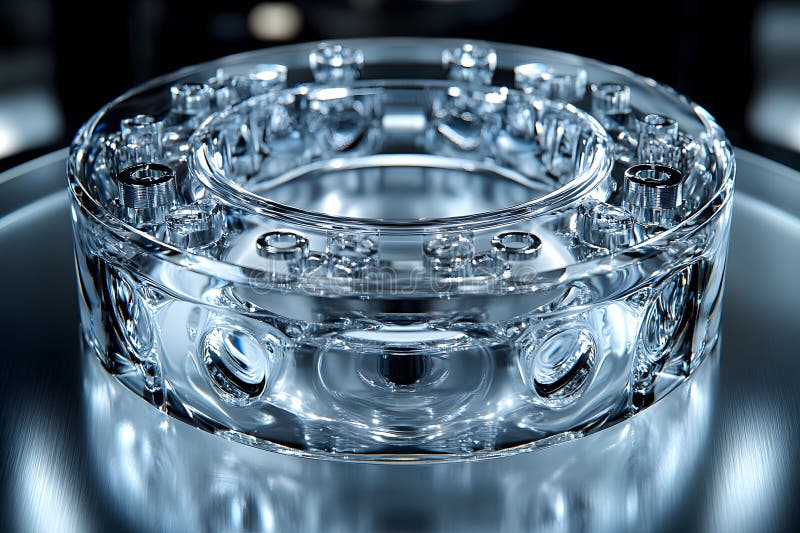 Futuristic Transparent Gear Engineering and Precision Design for ...