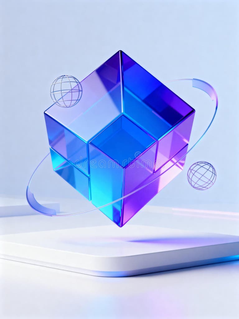 Transparent Geometric Cube Stock Illustrations – 20,554 Transparent ...