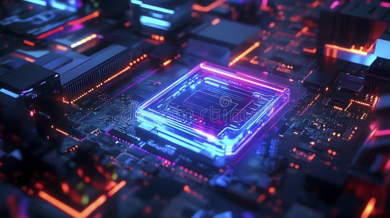 Futuristic Transparent Process with Dynamic Layers and Vivid Energy ...