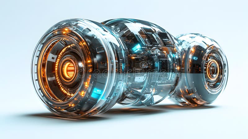 Futuristic Transparent Engine Stock Image - Image of innovative ...