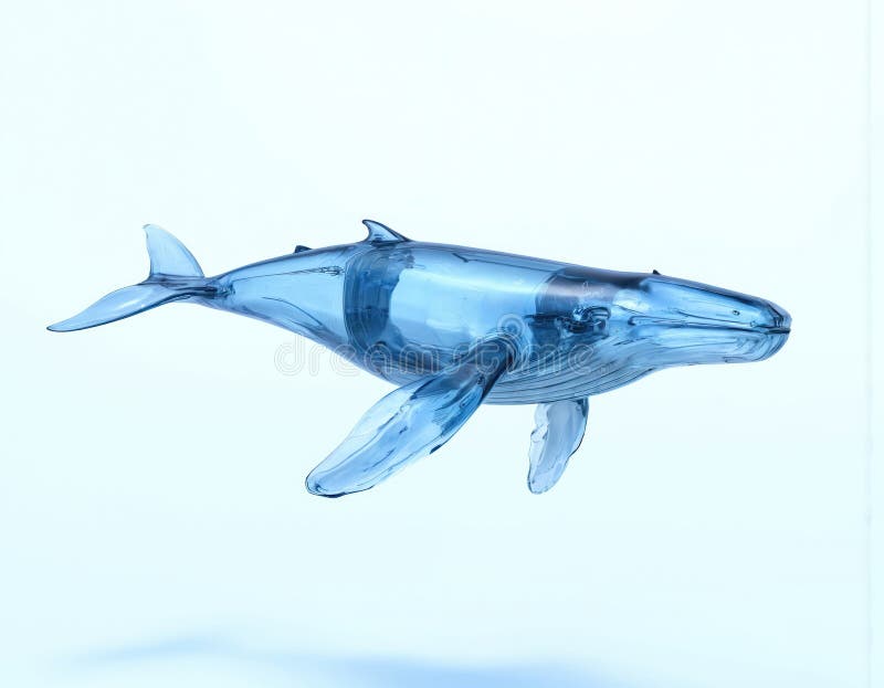 Futuristic Transparent Whale with Smooth, Sleek Design. Conceptual ...