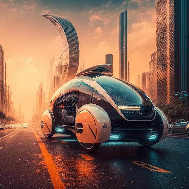 Futuristic Transport Concept - Ai Generated Illustration Stock ...