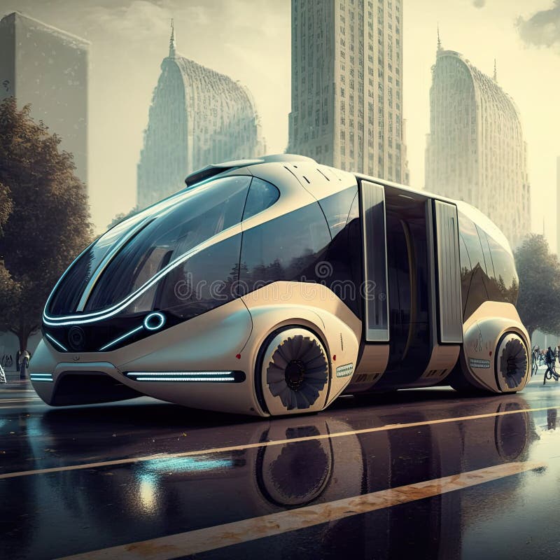 Futuristic Transport Concept - Ai Generated Illustration Stock ...
