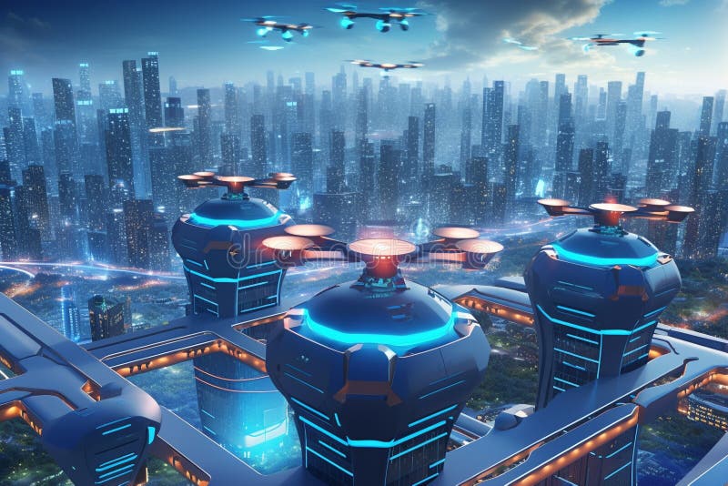 Futuristic Transportation: the Evolution of Modern Travel Stock Image ...