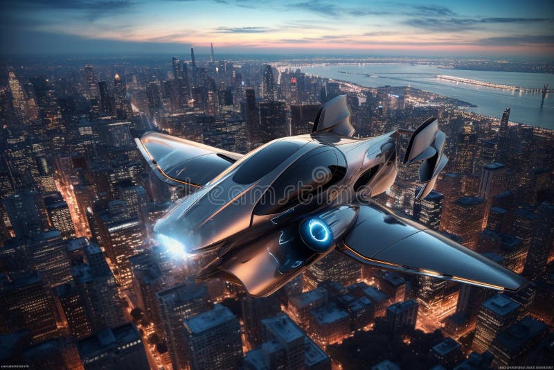 Futuristic Transportation: the Evolution of Modern Travel Stock Image ...