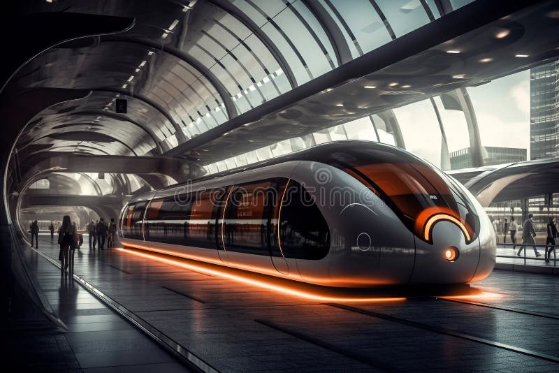 Futuristic Transportation: the Evolution of Modern Travel Stock Photo ...