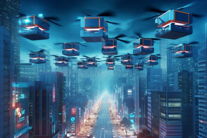 Futuristic Transportation: the Evolution of Modern Travel Stock Photo ...