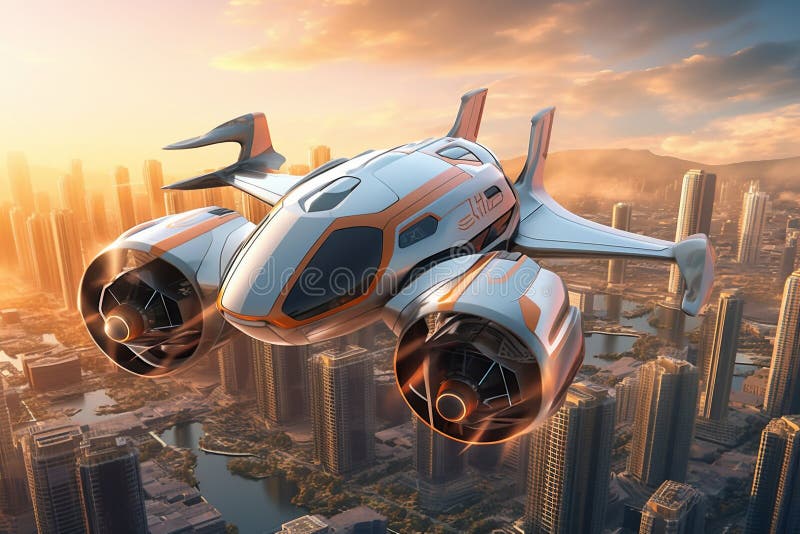 Futuristic Transportation: the Evolution of Modern Travel Stock Image ...