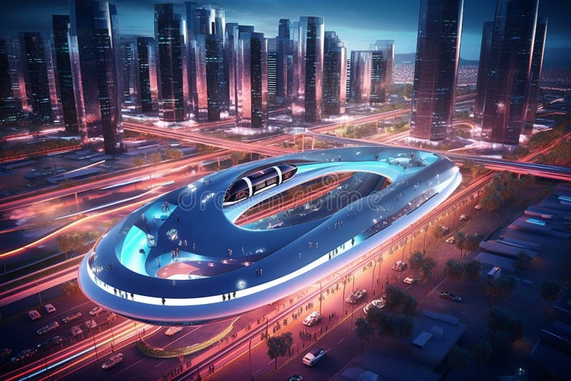 Futuristic Transportation: the Evolution of Modern Travel Stock Photo ...