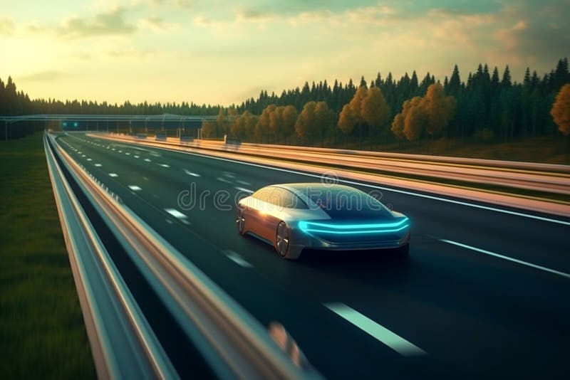 Futuristic Transportation: the Evolution of Modern Travel Stock Image ...