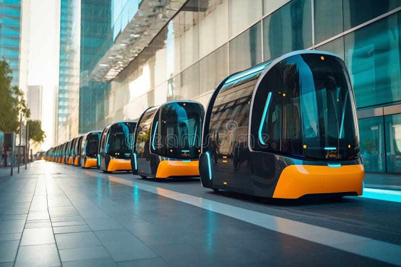 Futuristic Transportation: the Evolution of Modern Travel Stock Photo ...
