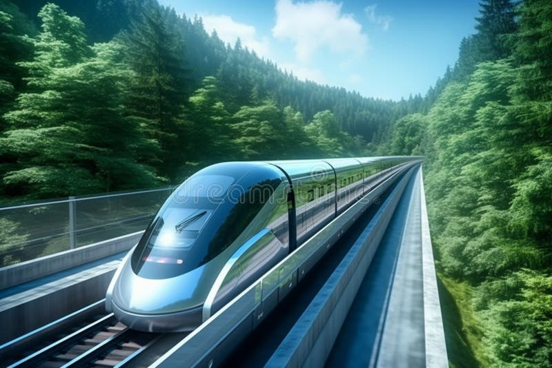 Futuristic Transportation: the Evolution of Modern Travel Stock Photo ...
