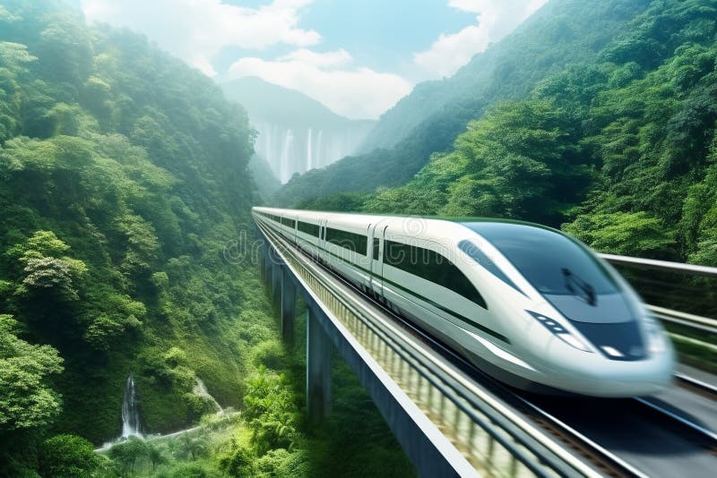 Futuristic Transportation: the Evolution of Modern Travel Stock Photo ...