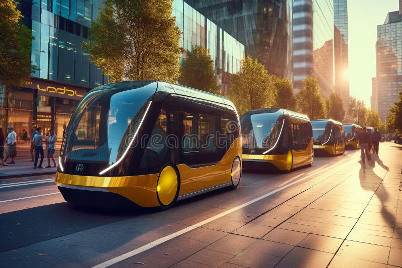 Futuristic Transportation: the Evolution of Modern Travel Stock Image ...