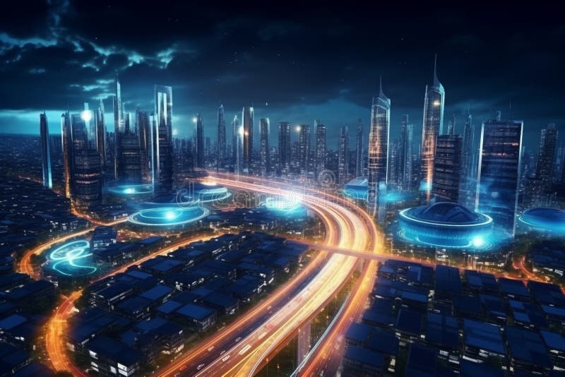 Futuristic Transportation: the Evolution of Modern Travel Stock Image ...