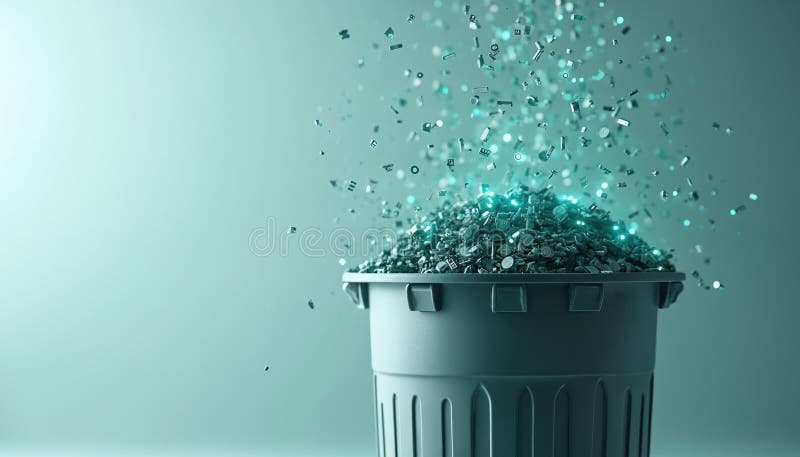 Futuristic Digital Recycle Bin Stock Illustrations – 98 Futuristic ...
