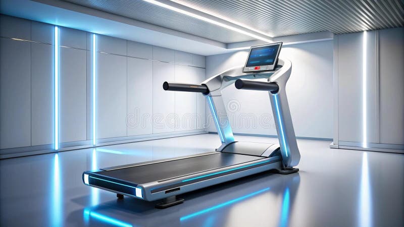 A Futuristic Treadmill in a Sleek, Modern Setting AI Generated Stock ...