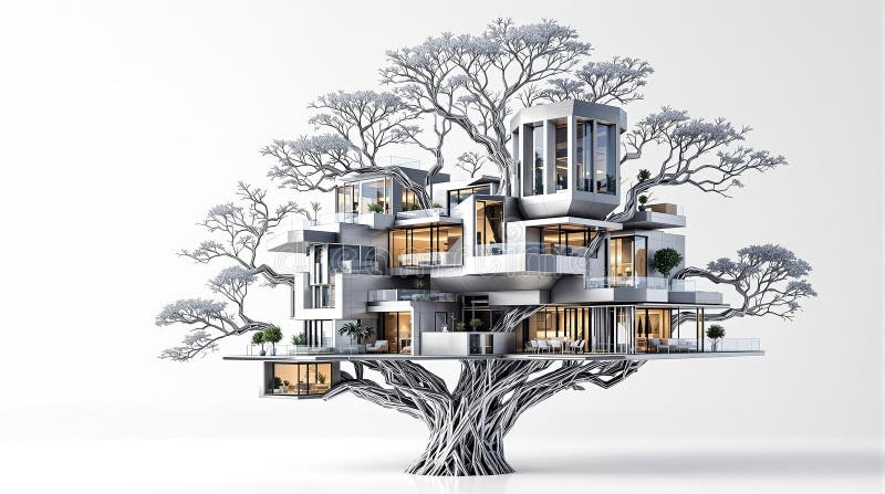 Futuristic Treehouse Architecture: Eco-friendly Design Meets Modern ...