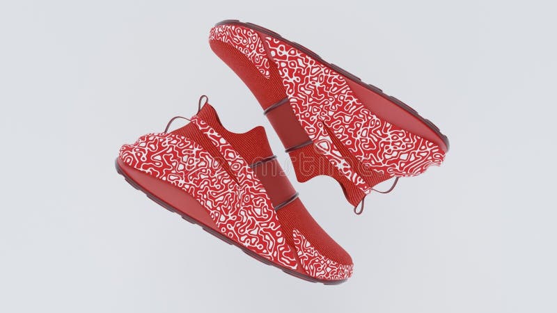 This is the Futuristic and Trendy Red Rubber Shoes that is Soft and ...