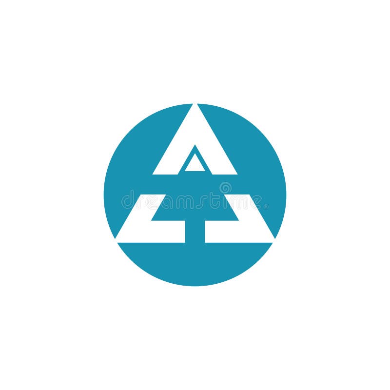 Futuristic Triangle Chain Logo Design Inspiration Stock Vector ...