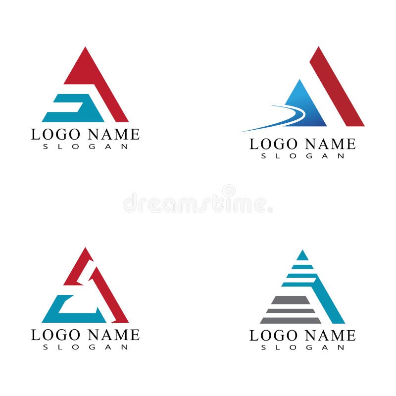 Futuristic Triangle Chain Logo Design Inspiration Stock Vector ...
