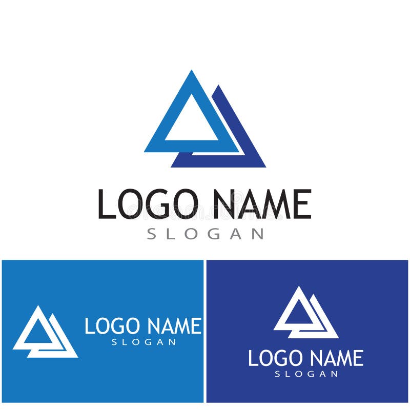 Futuristic Triangle Chain Logo Design Inspiration Stock Vector ...