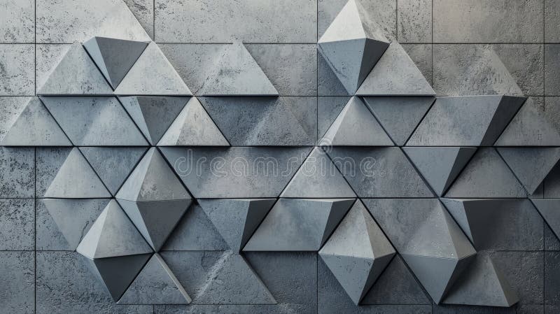Futuristic Triangular Wall Background with Polished Tiles for Modern ...