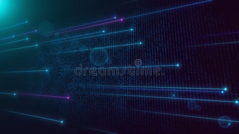Futuristic Turquoise Blue Purple Shiny Perspective Dot Grid Pattern ...
