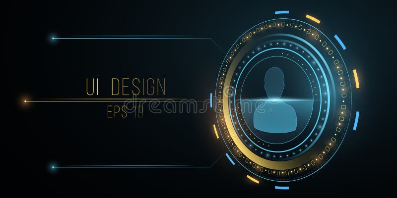 Scanning panel stock vector. Illustration of laser, button - 98716286