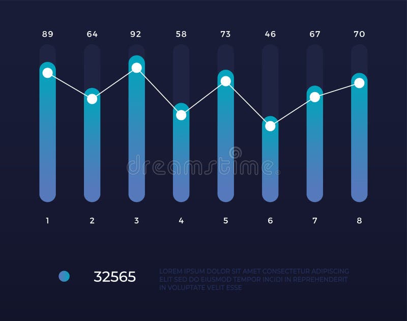 Futuristic UI Infographic Statistics. Data Visualization Graphs, Tech ...