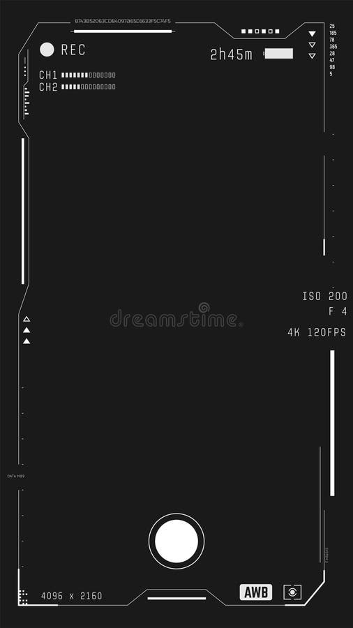 Futuristic UI of Phone Photo Application Stock Vector - Illustration of ...