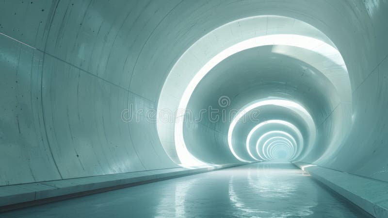 Futuristic Underground Tunnel for Various Design Mockups Stock ...