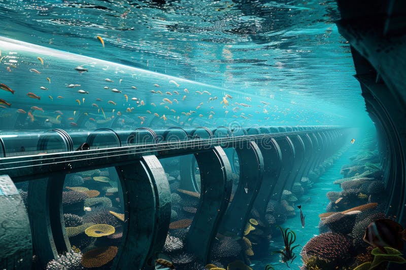 Futuristic Underwater Highway Network Advanced Transportation System ...