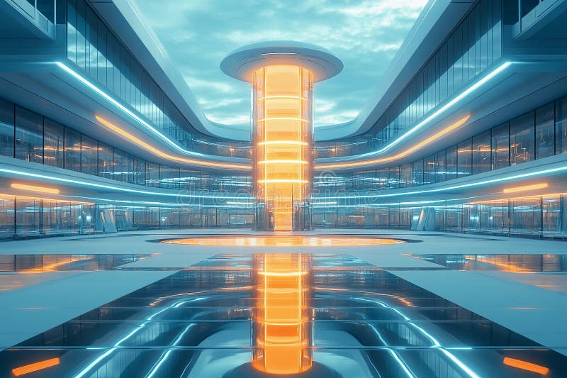 Futuristic University Campus Designed Around Glowing Architecture and ...