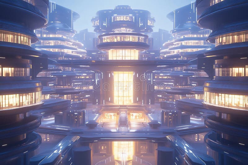Futuristic University Campus Designed Around Glowing Architecture and ...