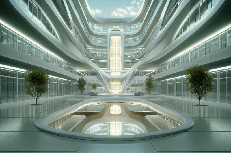 Futuristic University Campus Designed Around Glowing Architecture and ...