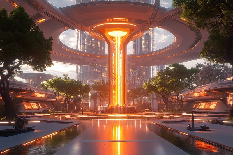 Futuristic University Campus Designed Around Glowing Architecture and ...