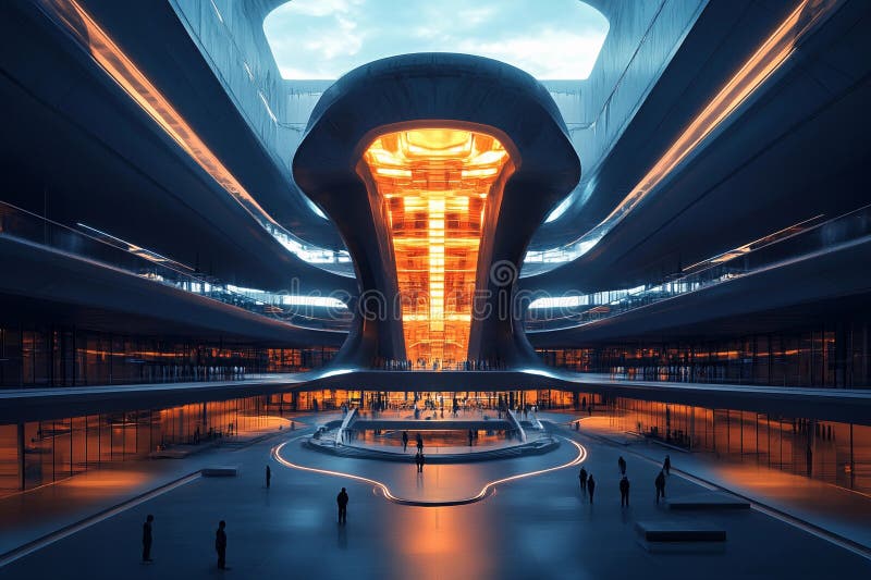 Futuristic University Campus Designed Around Glowing Architecture and ...