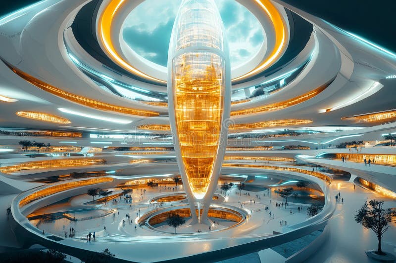 Futuristic University Campus Designed Around Glowing Architecture and ...
