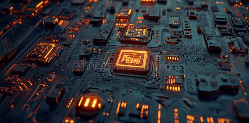 A Futuristic Urban Center Representing a High-tech Civilization, with ...