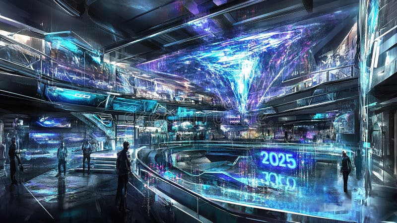 Futuristic Urban Environment with Advanced Technology and Digital ...