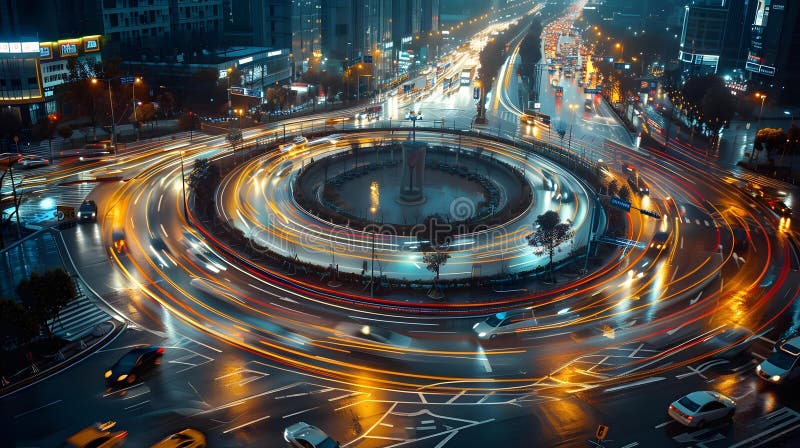 Futuristic Urban Flow: Smart Flyover Network. Concept Urban Design ...