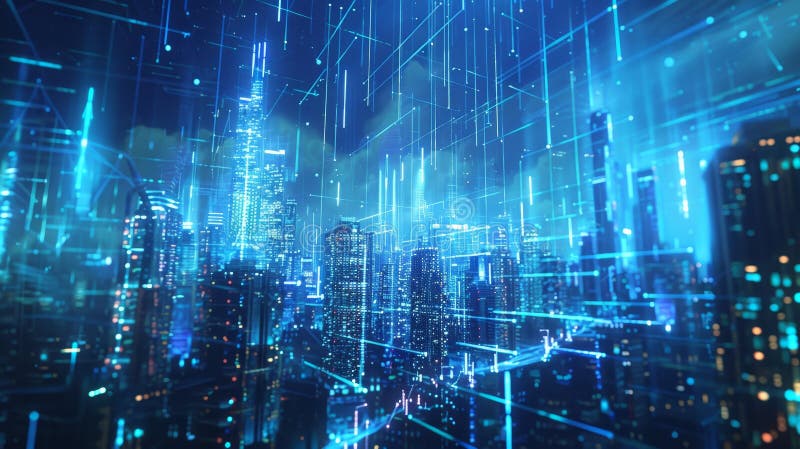 Futuristic Urban Techscape a Stunning Cityscape of Innovation with ...