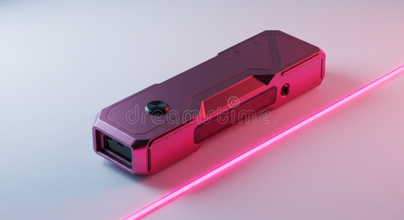 Futuristic Usb Flash Drive with Neon Light on Minimalist Surface Stock ...